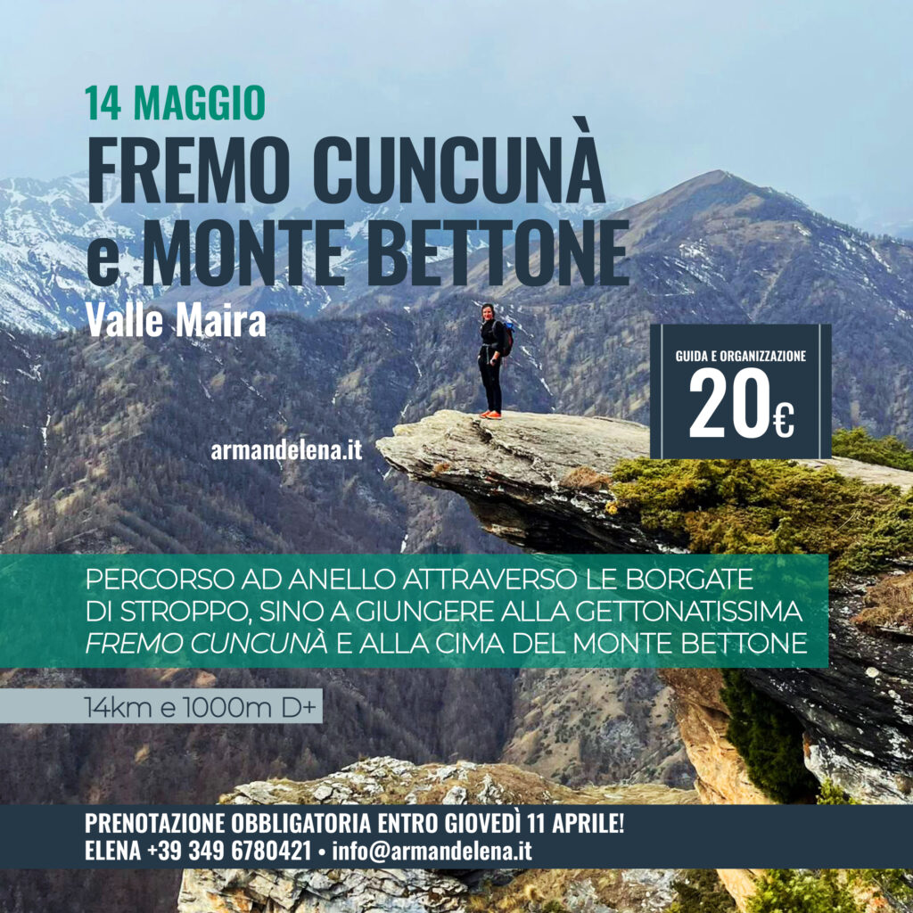 FREMO CUNCUNA' E MONTE BETTONE - Nuova data!! | Elena Armand